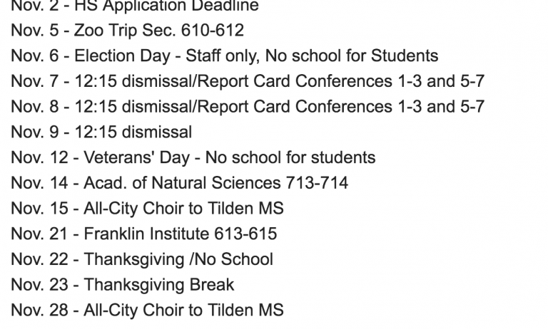 Events – Woodrow Wilson Middle School